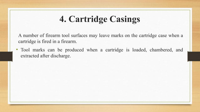 Examination of Firearm through Cartridge Case and bullet.pptx