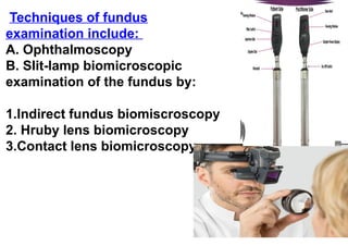 Examination of fundus for the purpose .pptx