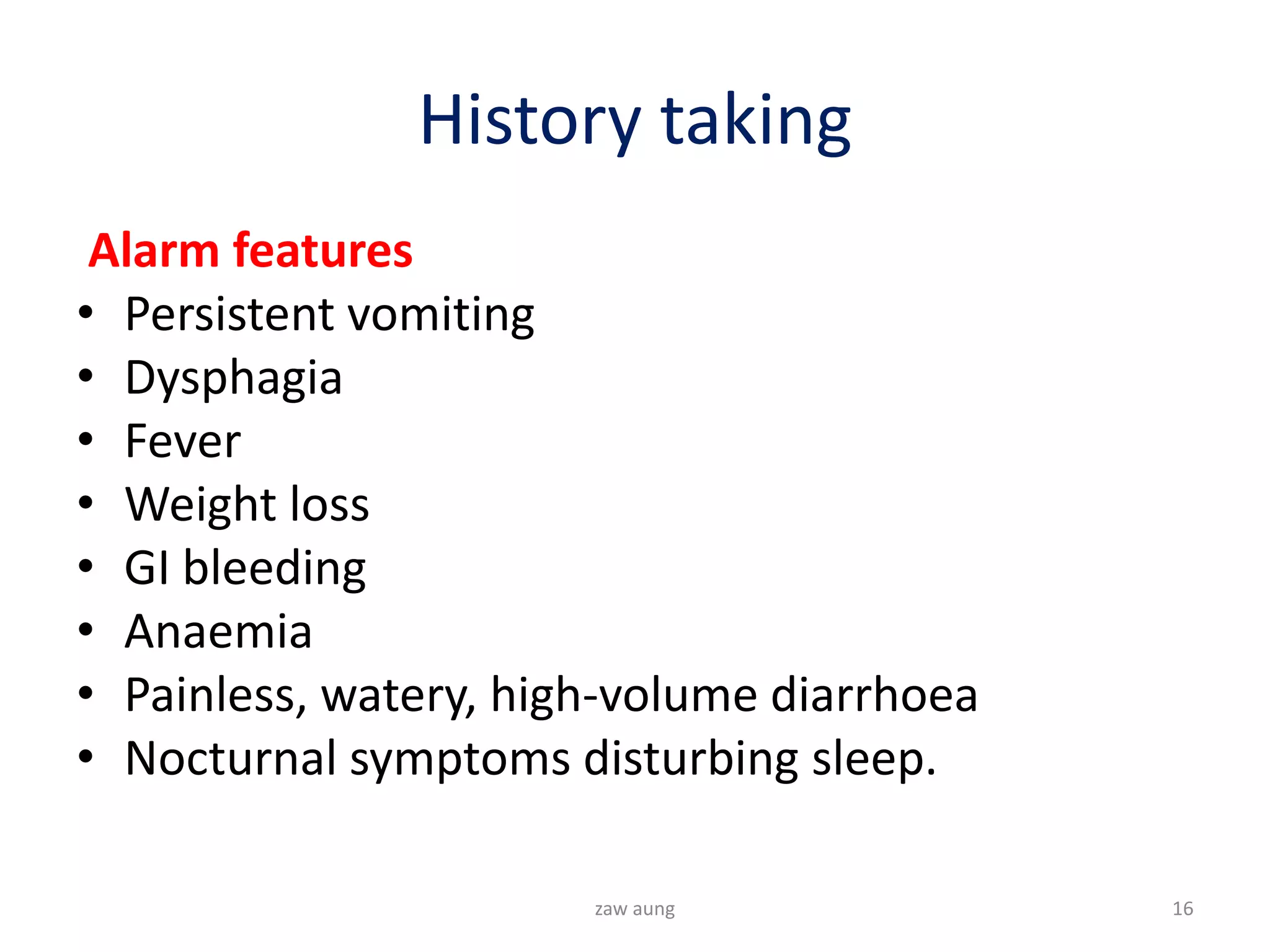 Examination of gastrointestinal system by HX | PPTX