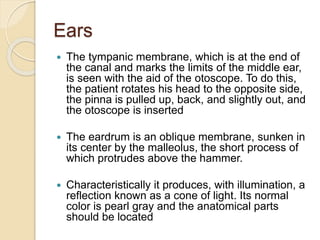 Examination of head and neck.pptx medical | PPTX