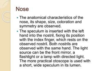 Examination of head and neck.pptx medical | PPTX