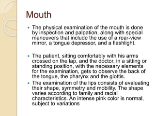 Examination of head and neck.pptx medical | PPT
