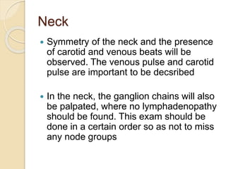 Examination of head and neck.pptx medical | PPTX