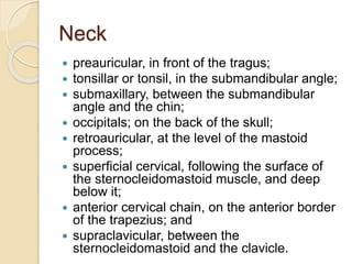 Examination of head and neck.pptx medical | PPTX