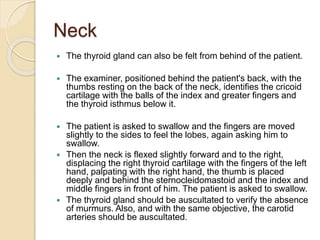 Examination of head and neck.pptx medical | PPTX