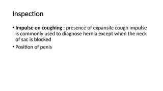 Examination of Hernia in the surgery clinical posting .pptx