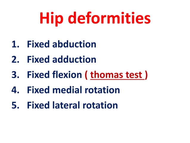 Examination of hip | PPTX