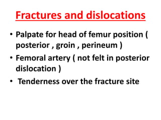 Examination of hip | PPTX