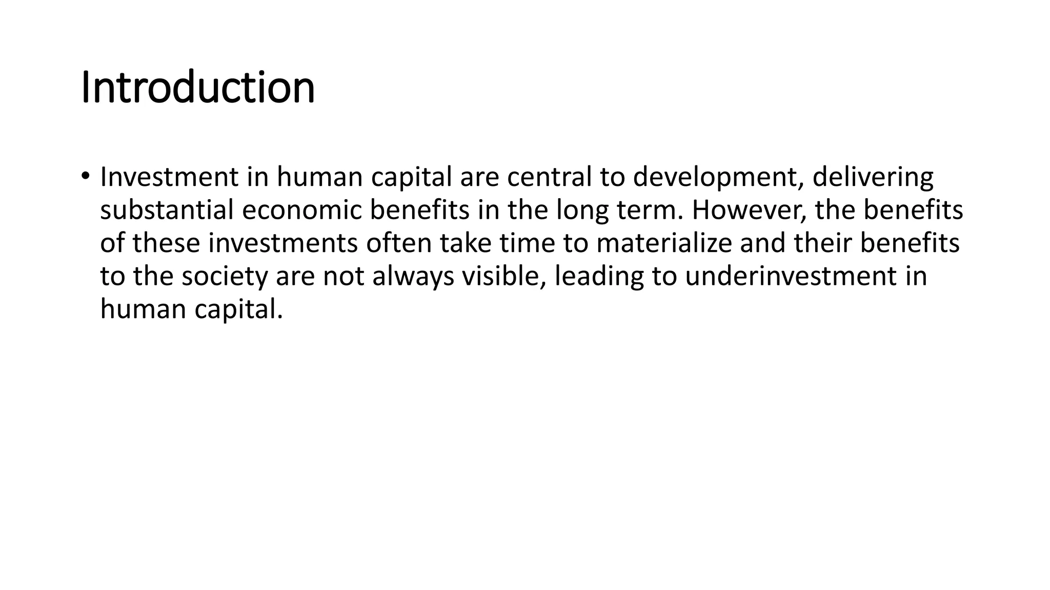 Examination of human capital development | PDF