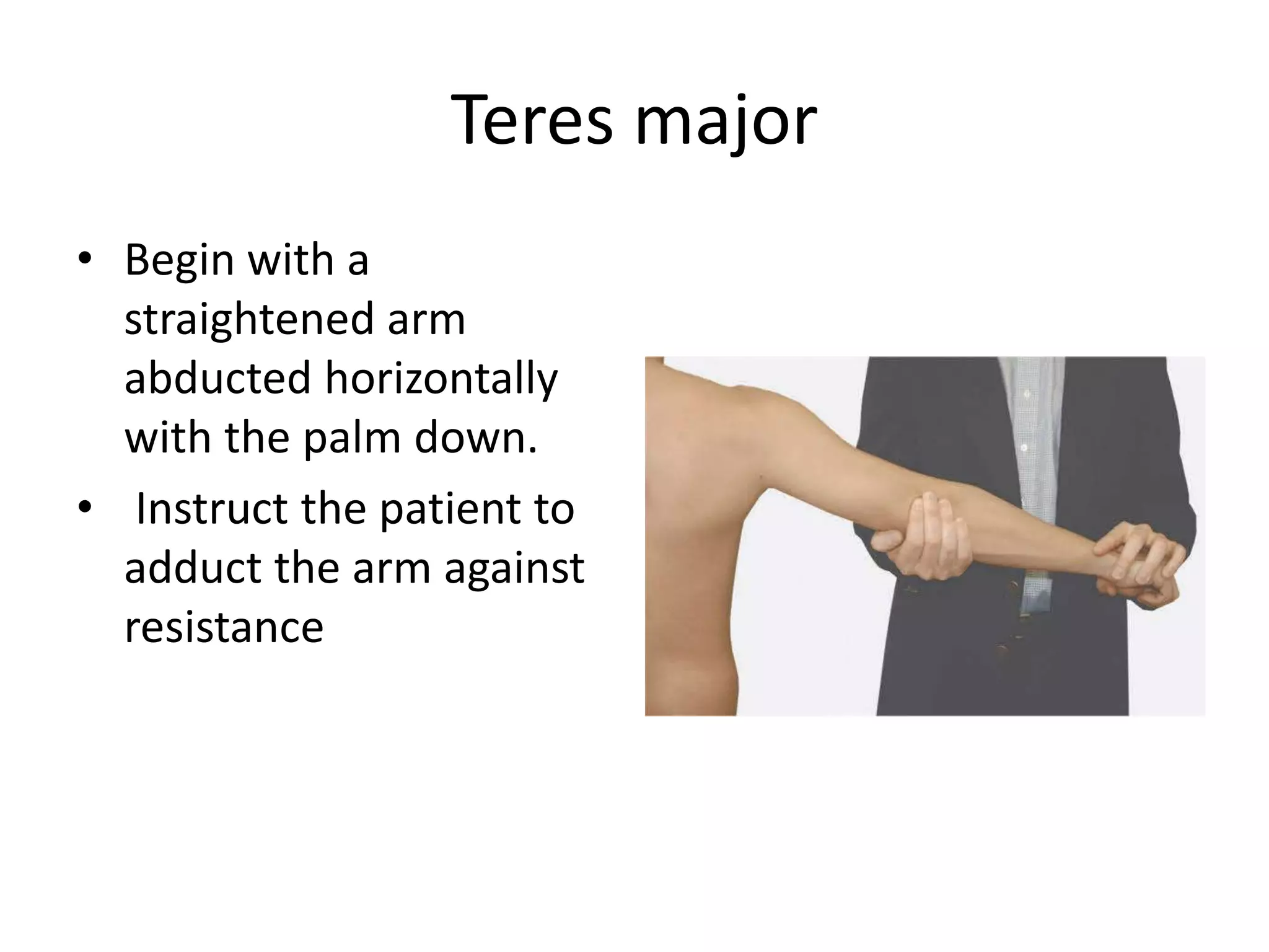 Examination of individual muscles and nerves of upper limb | PPTX