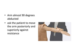 Examination of individual muscles and nerves of upper limb | PPTX