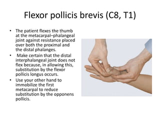 Abductor Pollicis Brevis Test