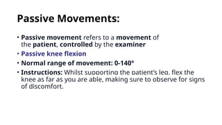 examination of knee joint for functionality.pptx