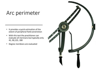 Examination of low vision patient | PPTX