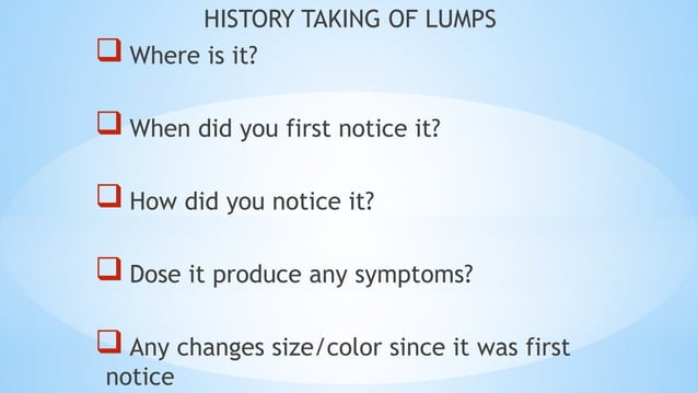 Examination of Lumps.pptx7777777777777777777777777 | PPT