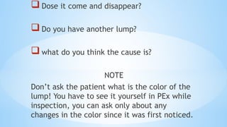 Examination of Lumps.pptx7777777777777777777777777 | PPT