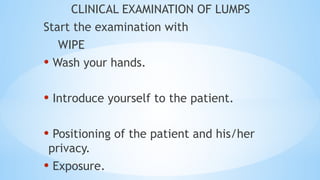 Examination of Lumps.pptx7777777777777777777777777 | PPT