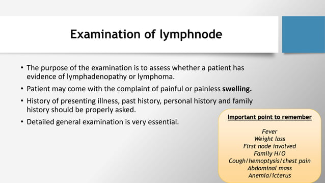 Examination of lymphnode | PPTX | Lung and Respiratory Health ...