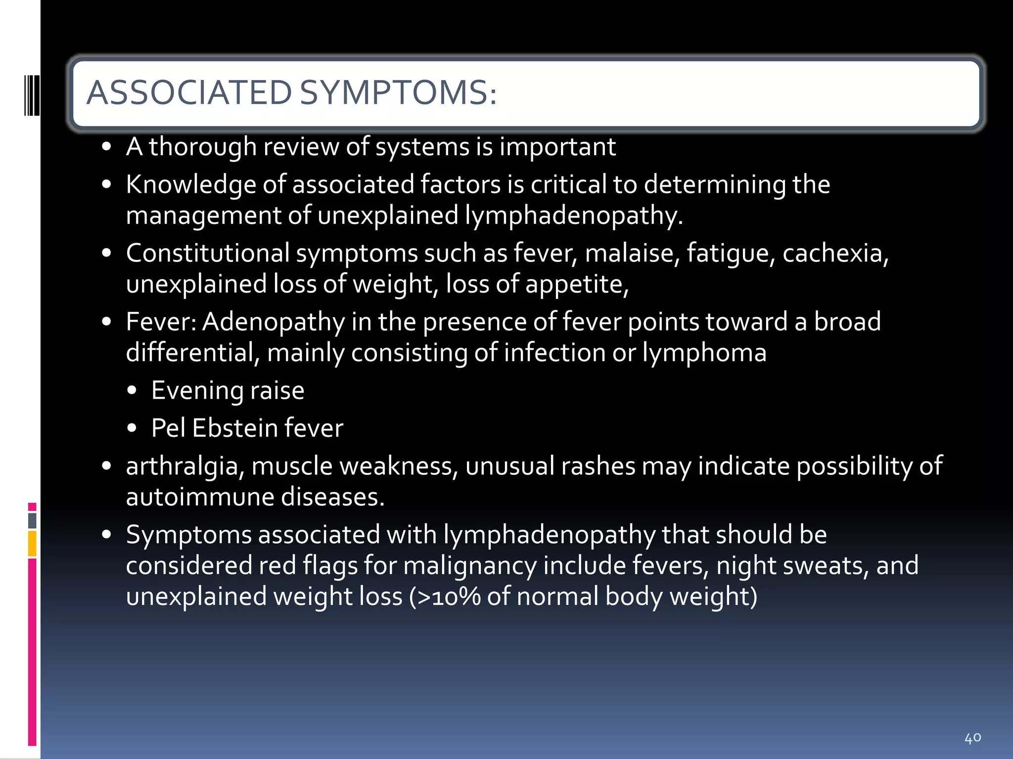 Examination of lymphnodes and cervicofacial lymphadenopathy | PPTX