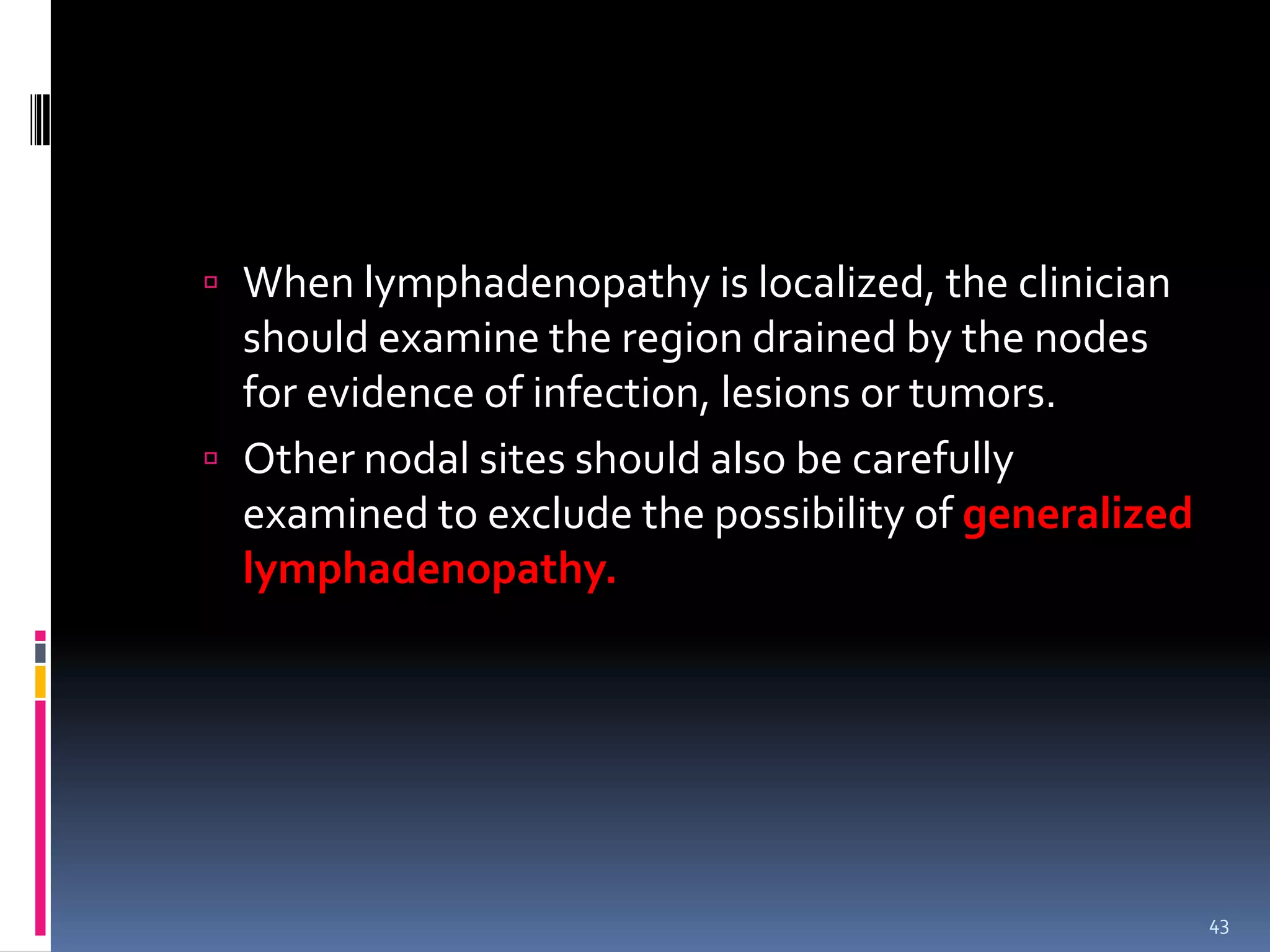 Examination of lymphnodes and cervicofacial lymphadenopathy | PPTX
