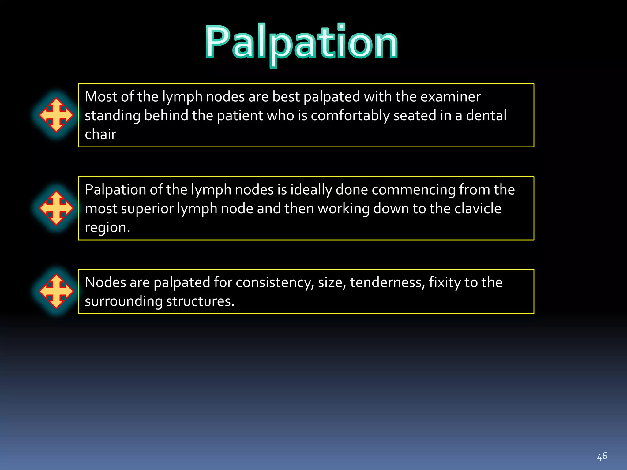 Examination of lymphnodes and cervicofacial lymphadenopathy | PPTX