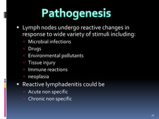 Examination of lymphnodes and cervicofacial lymphadenopathy | PPTX