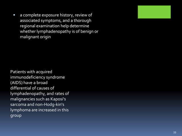 Examination of lymphnodes and cervicofacial lymphadenopathy | PPTX