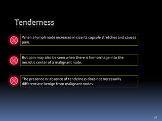 Examination of lymphnodes and cervicofacial lymphadenopathy | PPTX