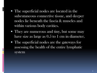 Examination of lymphnodes and cervicofacial lymphadenopathy | PPTX