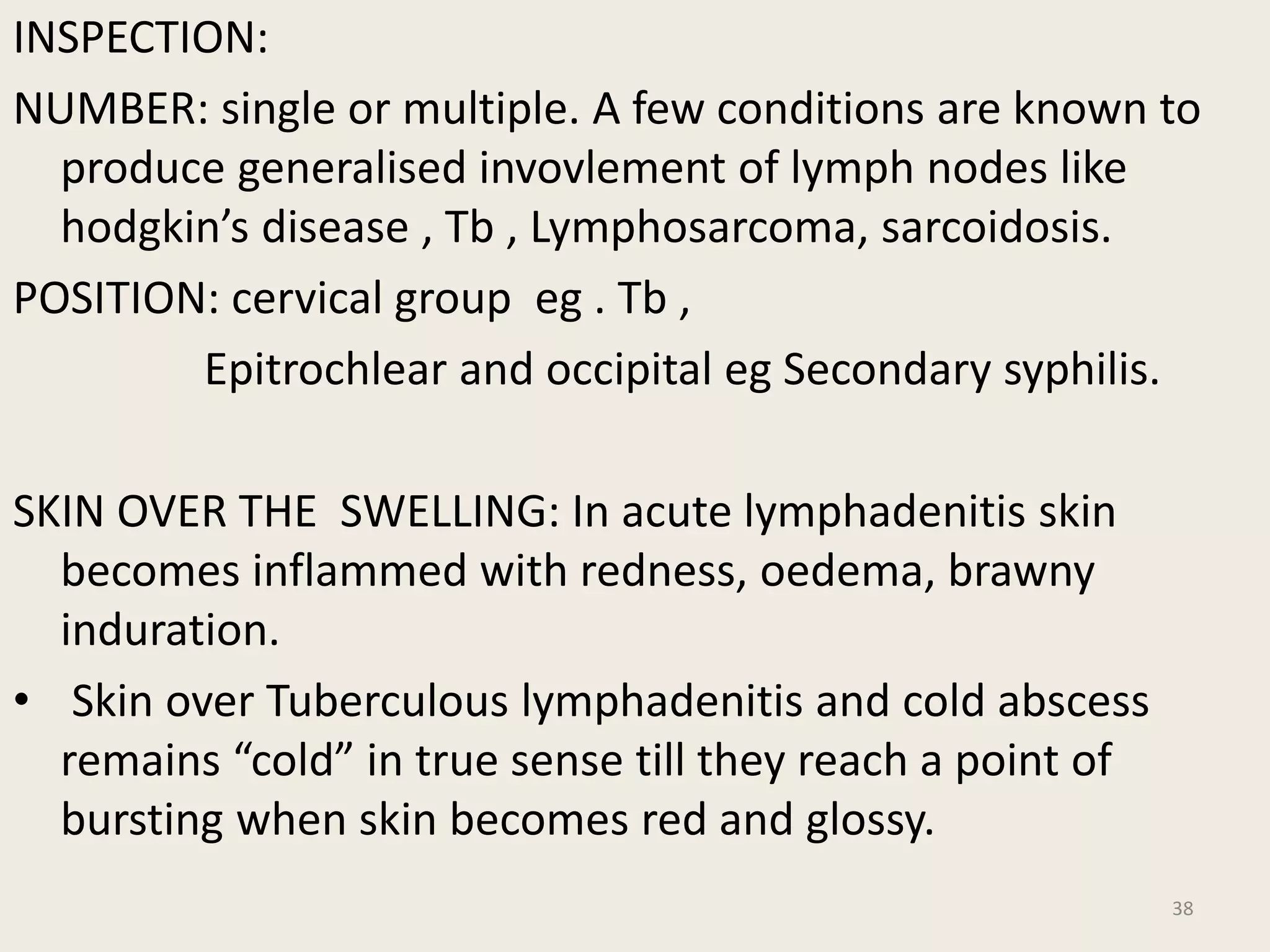 Examination of lymph nodes of head and neck | PPTX