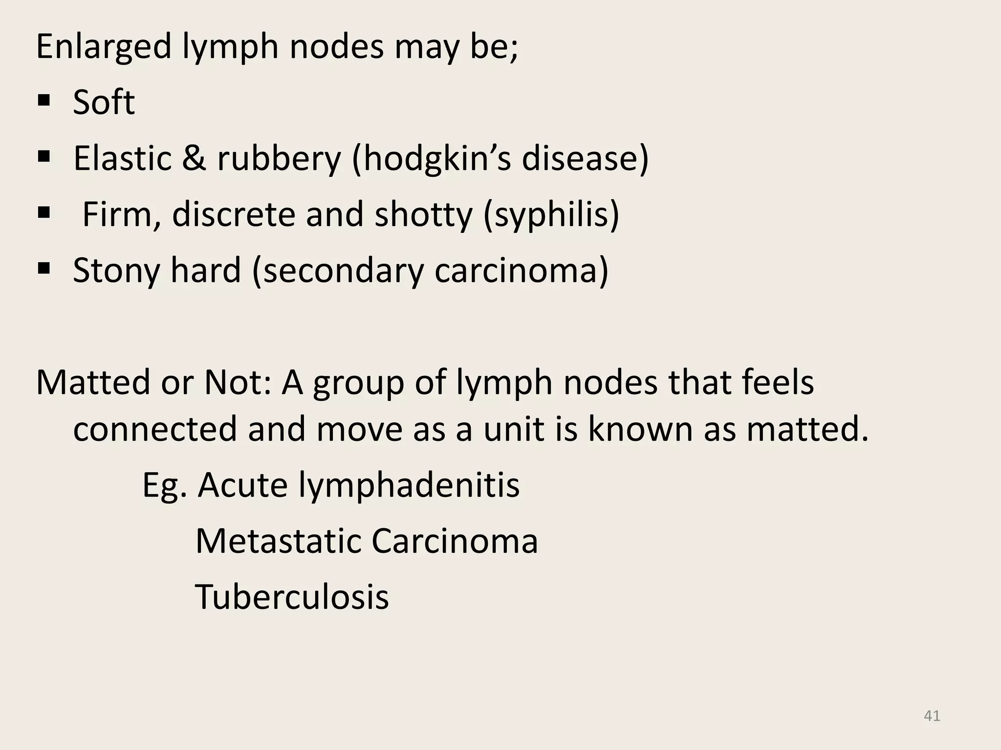 Examination of lymph nodes of head and neck | PPTX