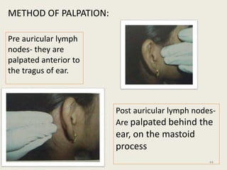 Examination of lymph nodes of head and neck | PPTX