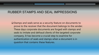 Examination of mechanical impression | PPTX
