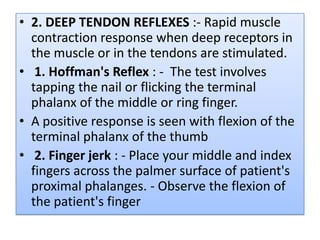 Examination of motor system | PPTX