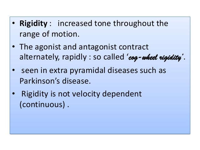 Examination of motor system
