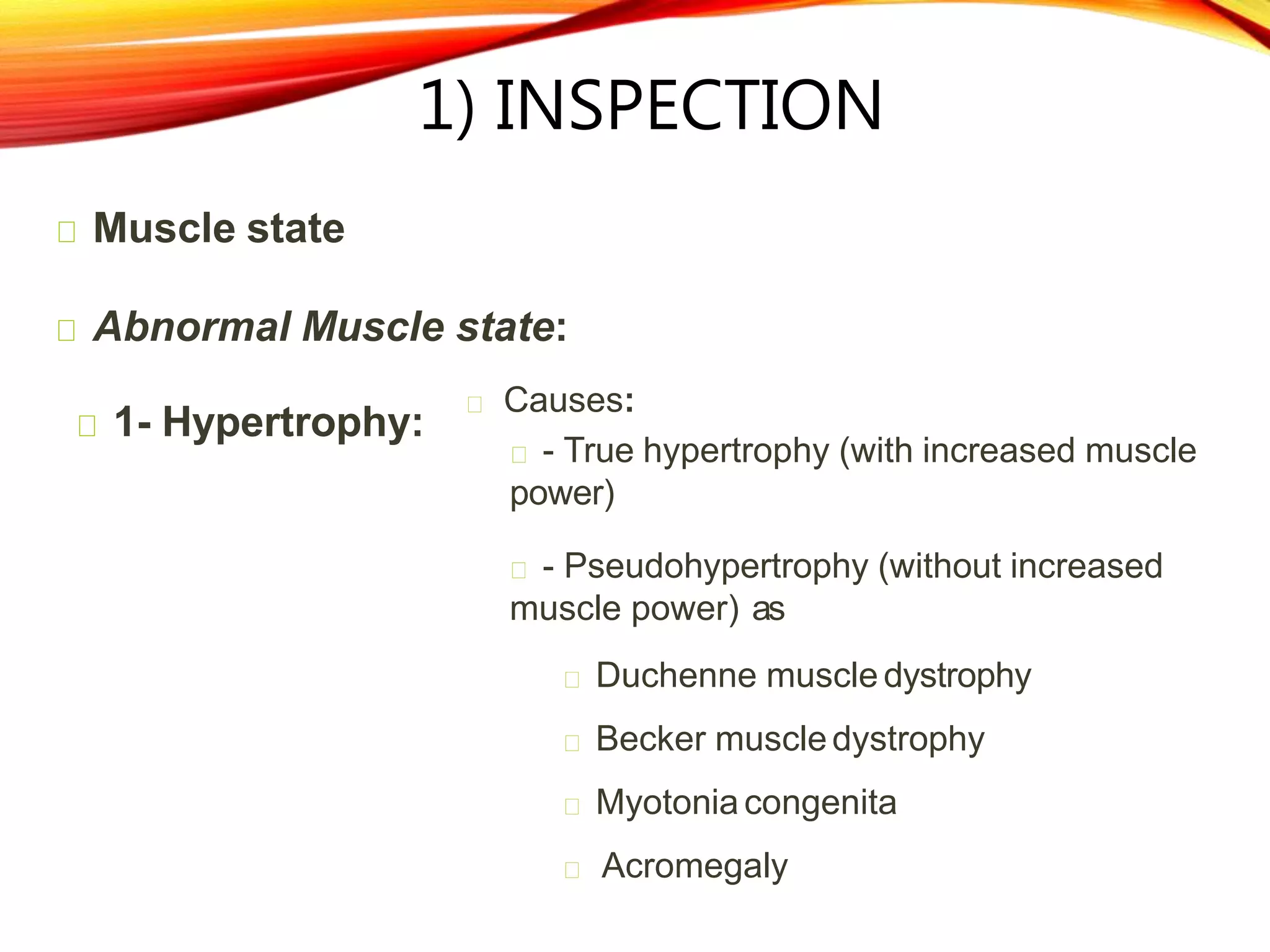 Examination of motor system | PPTX