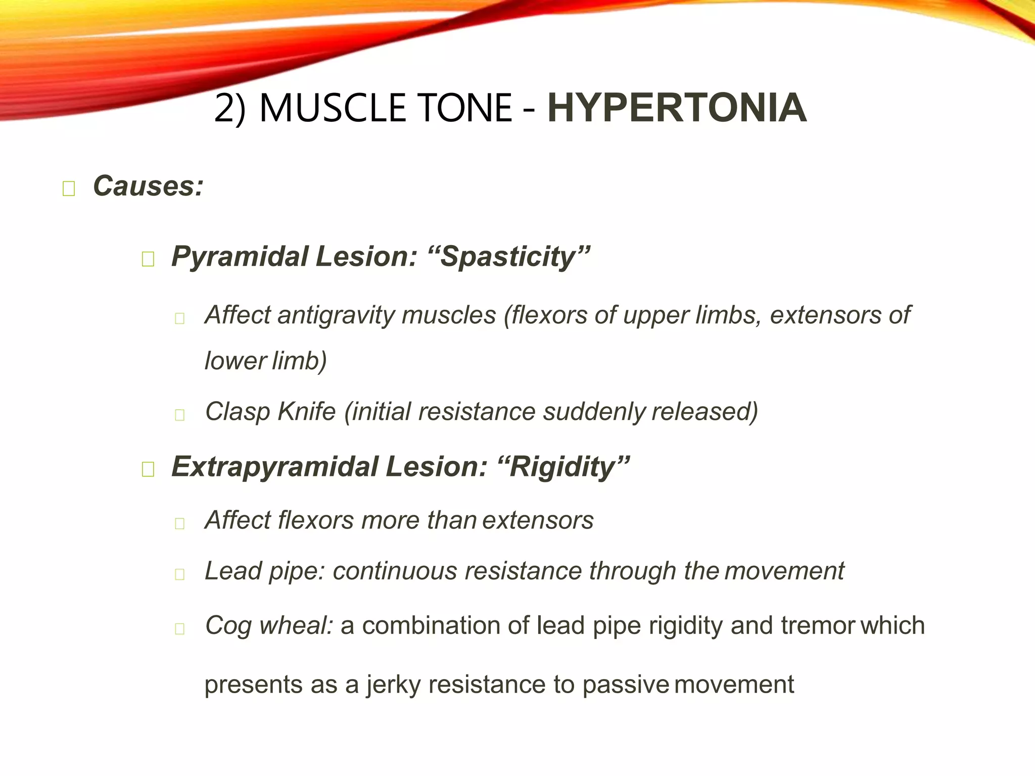 Examination of motor system | PPTX