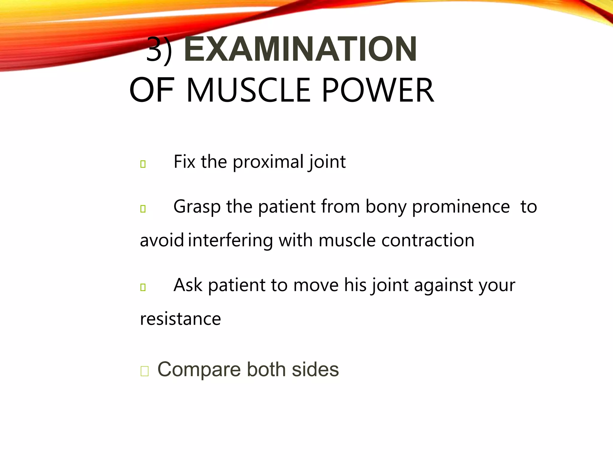 Examination of motor system | PPTX