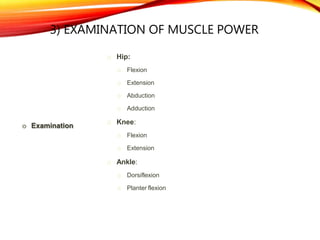 Examination of motor system | PPTX