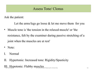 Examination of Motor System with reference.pptx