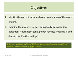 Examination of Motor System with reference.pptx