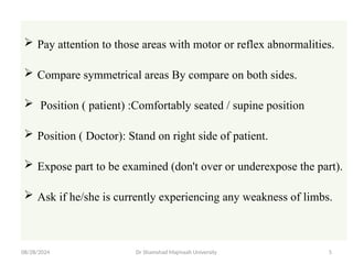 Examination of Motor System with reference.pptx