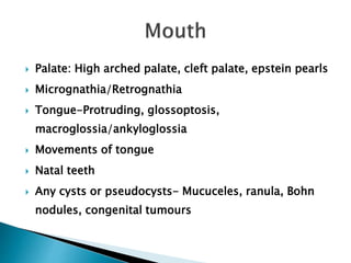 Examination of neonate | PPTX