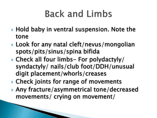 Examination of neonate | PPTX