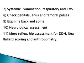 Examination of neonate | PPTX
