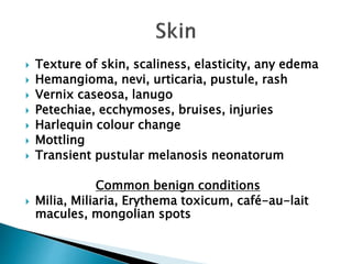 Examination of neonate | PPTX