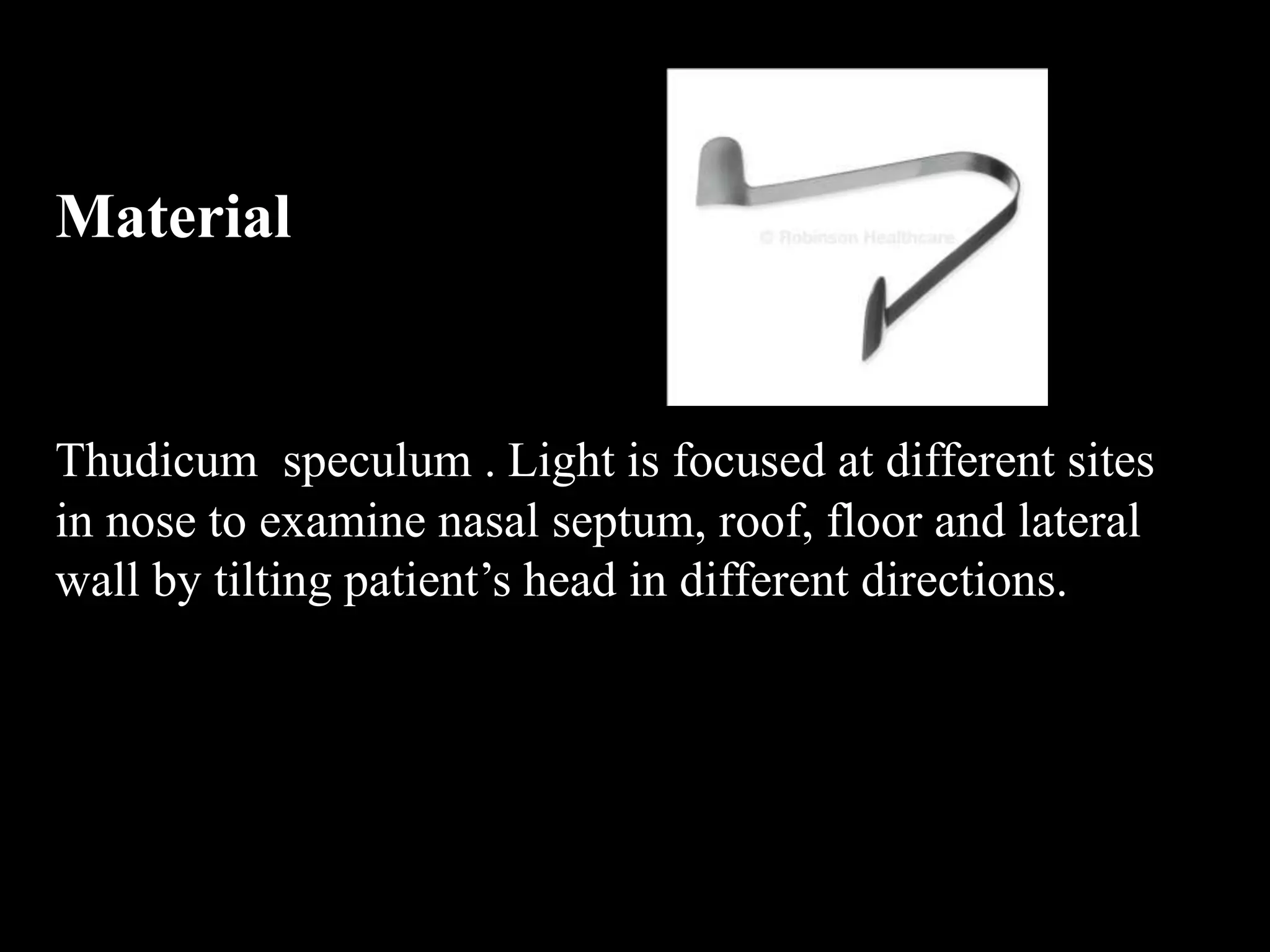 Examination of nose | PPTX