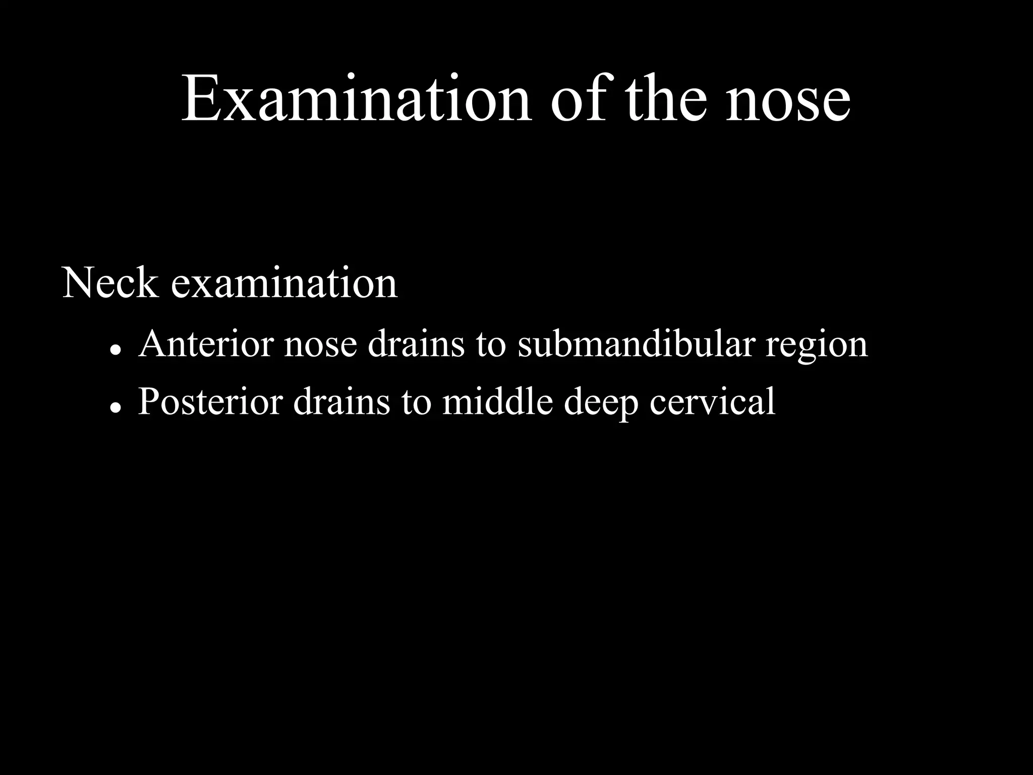 Examination of nose | PPTX