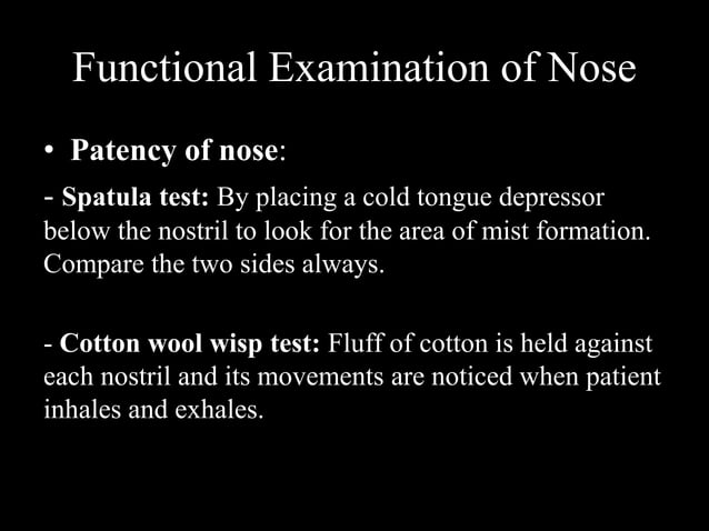 Examination of nose | PPTX