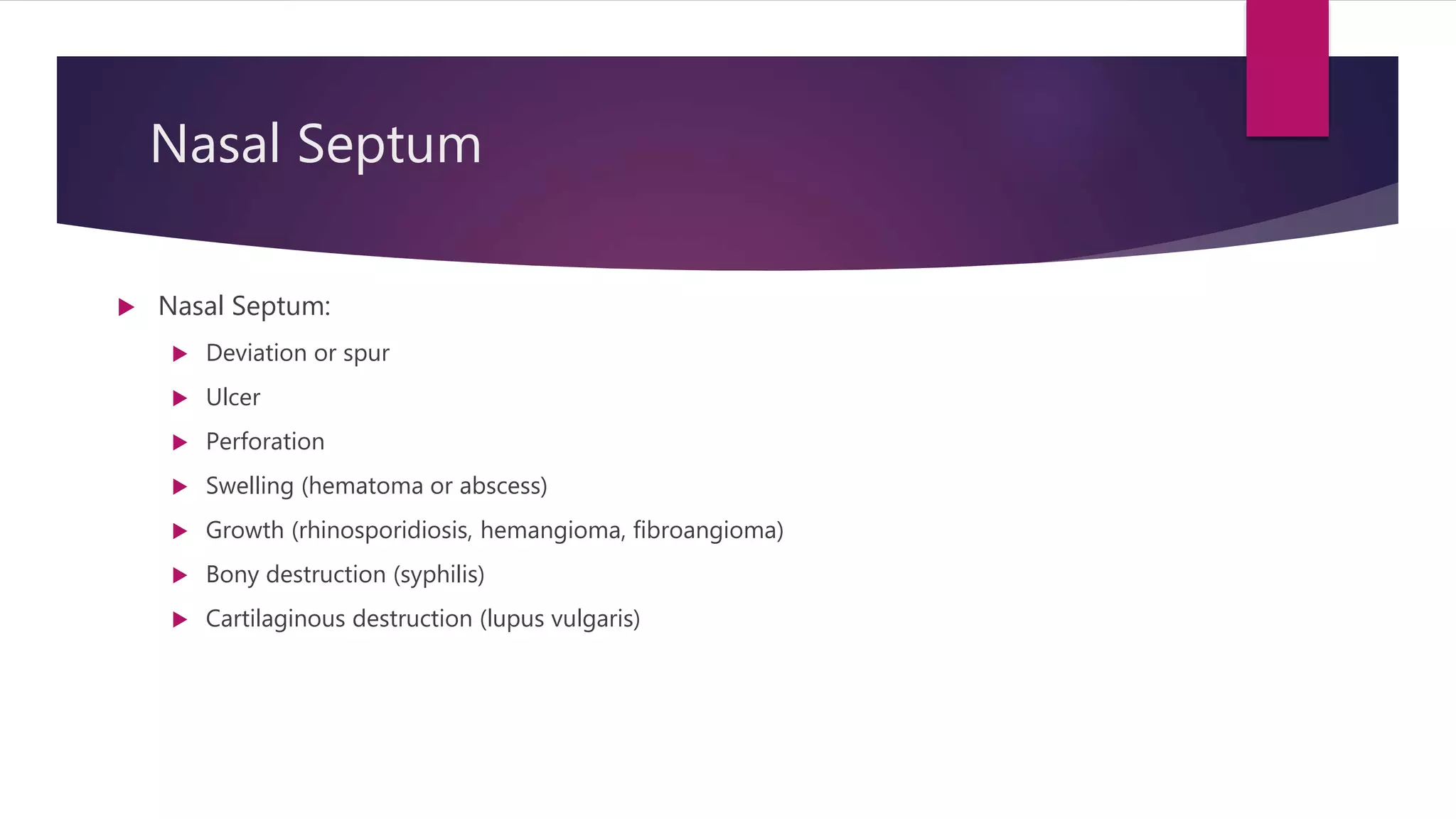 Examination of nose | PPTX